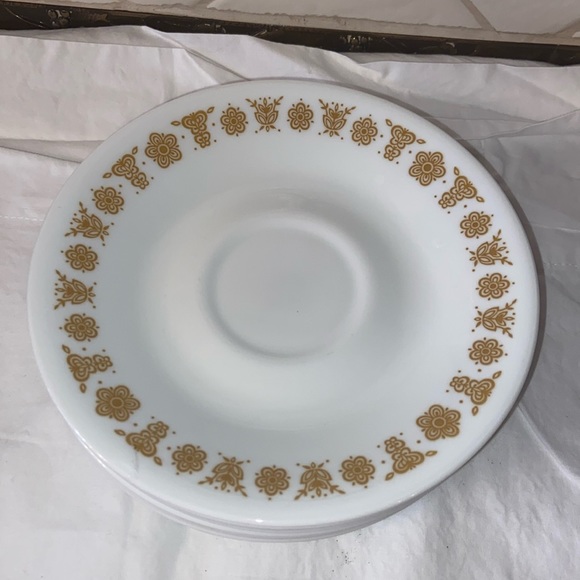 Corelle | Dining | Corelle Butterfly Gold Saucers Set Of | Poshmark